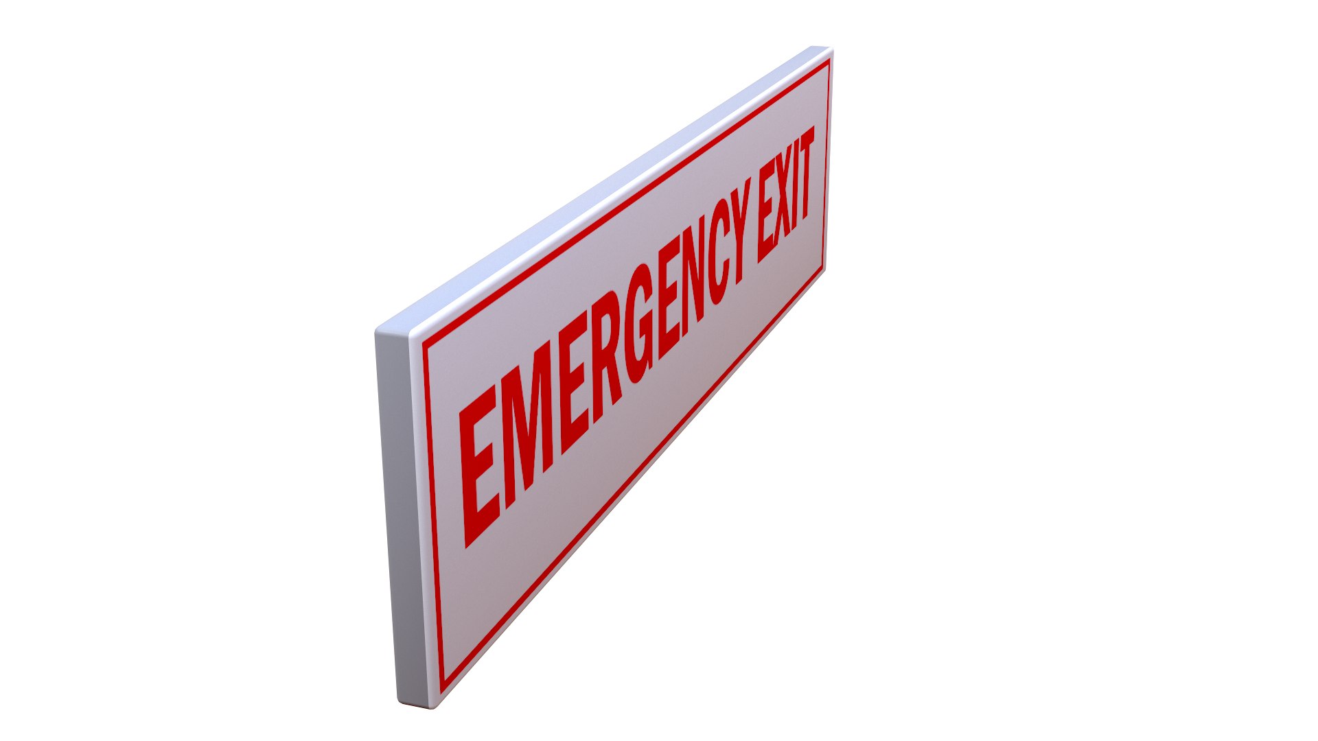 3D Model Emergency Exit - TurboSquid 2172636