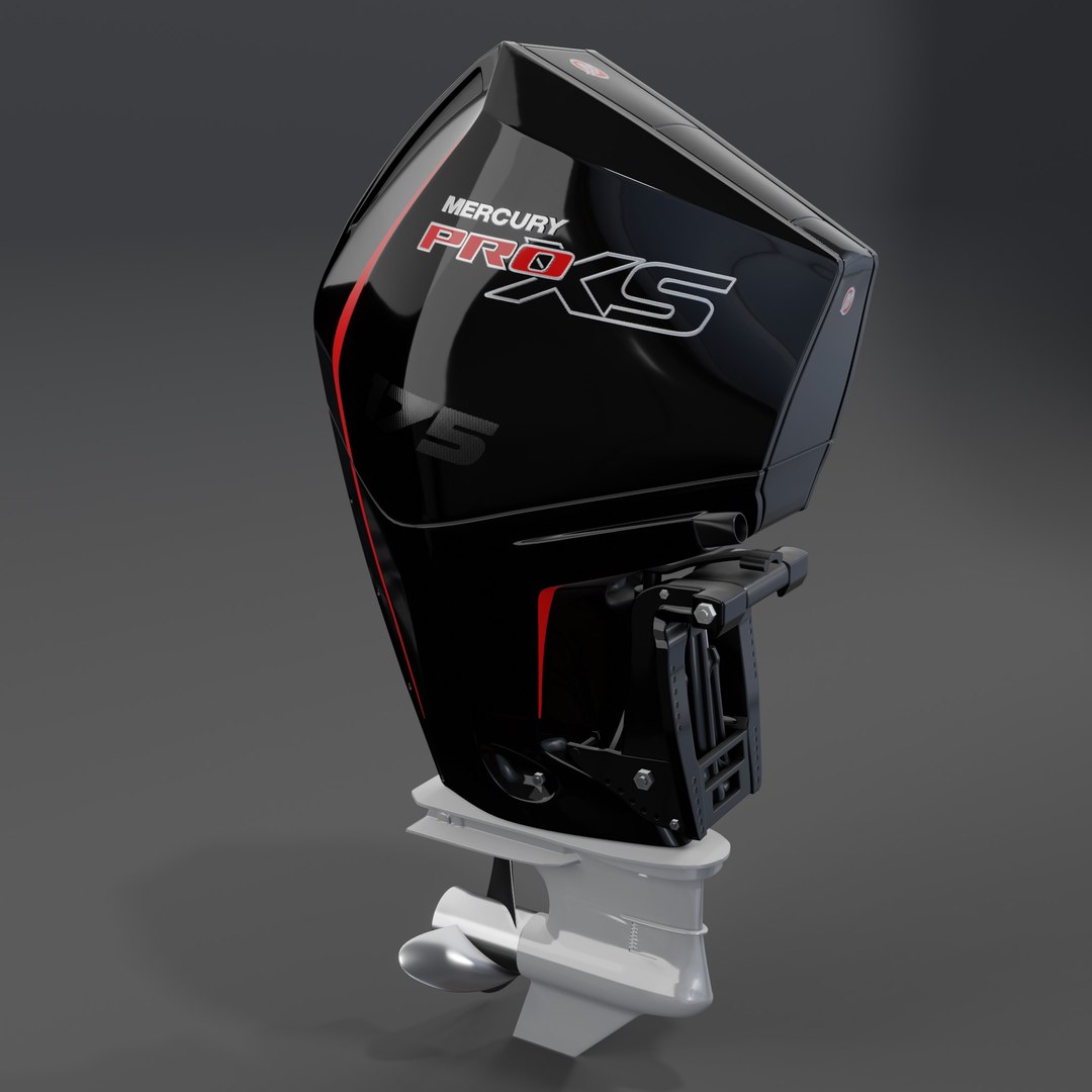 3D Model Mercury Pro XS 175 Outboard PBR Model 3D - TurboSquid 2240332