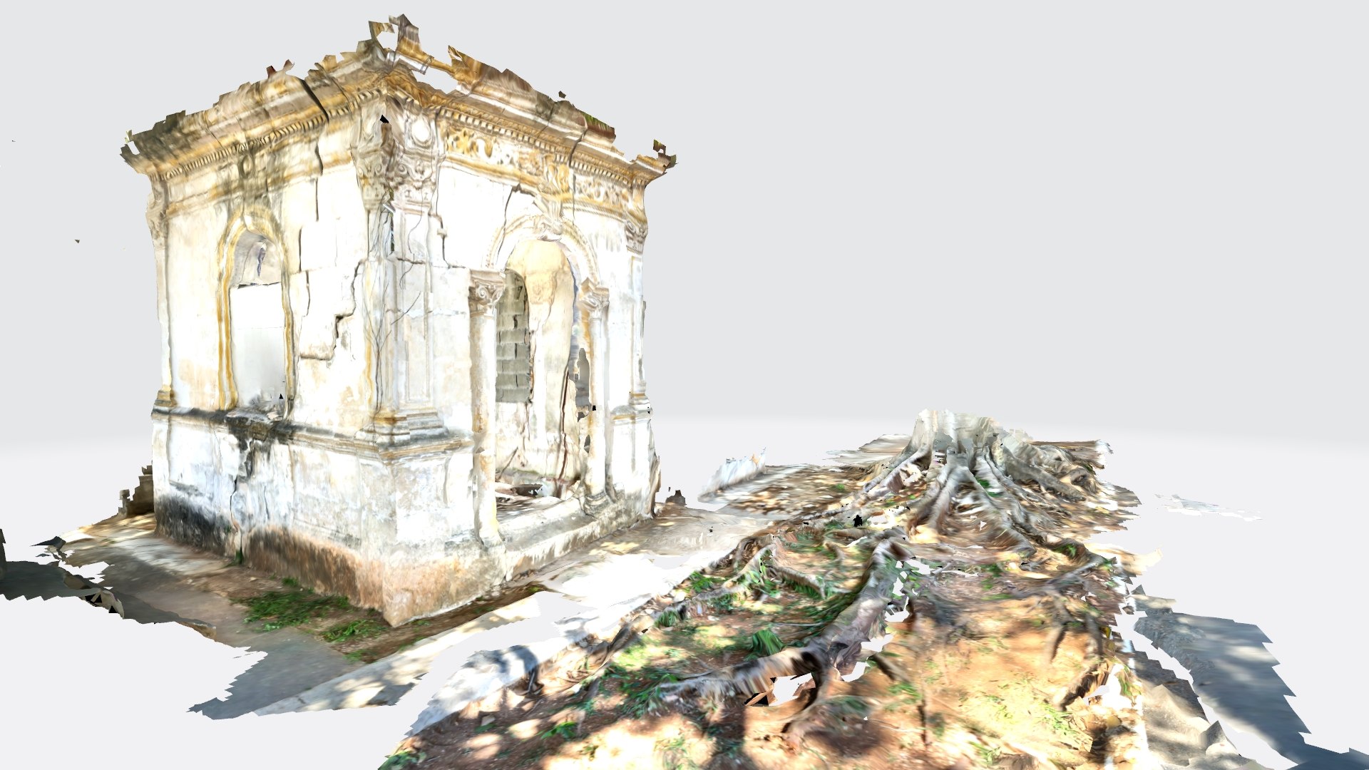 3D Pantheon with Tree model - TurboSquid 1969550