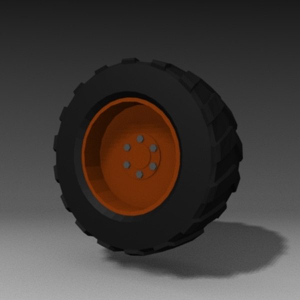 3ds max crane tire