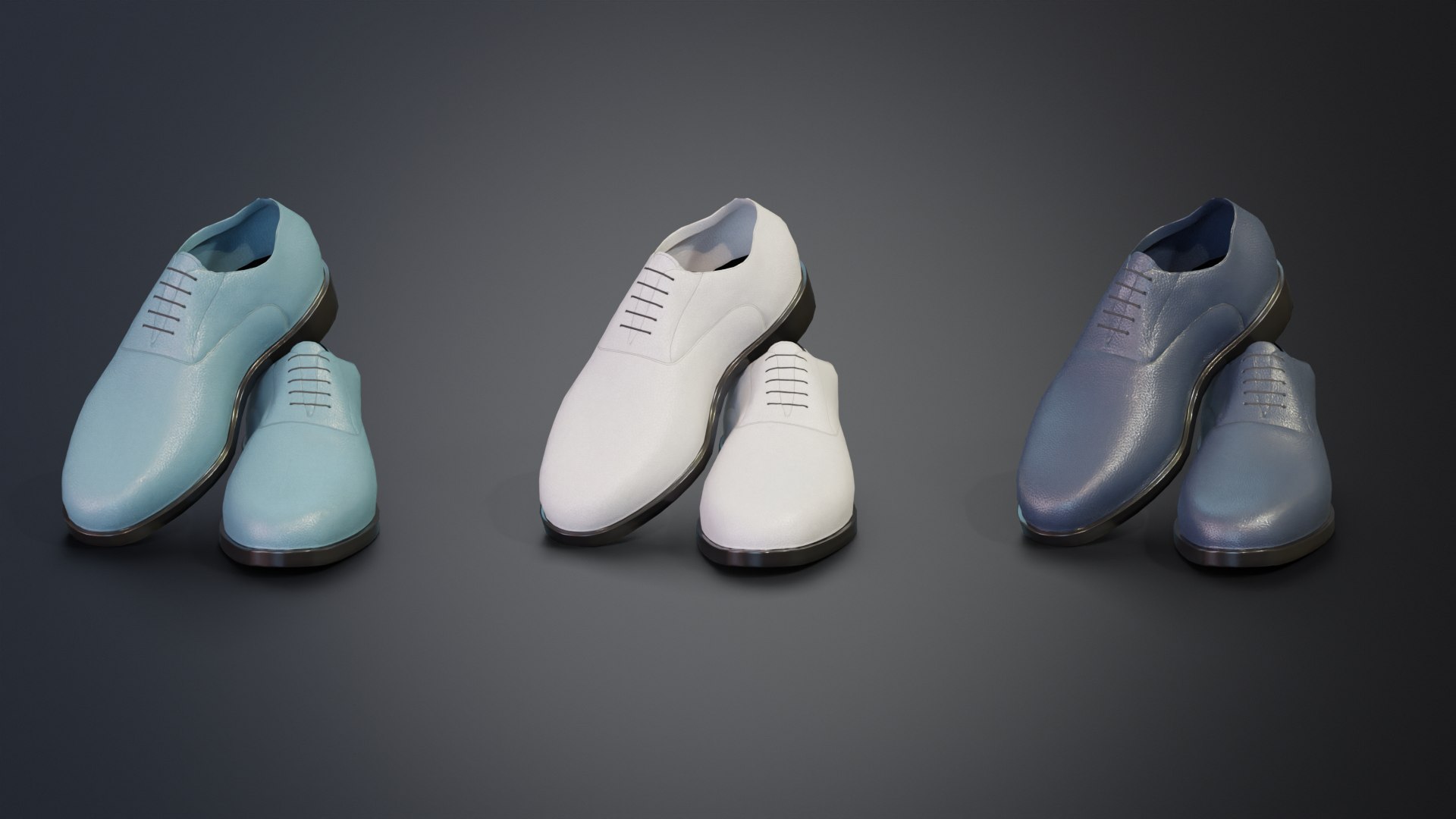 3D Men Leather Shoes Collection - Realistic And Game-Ready - TurboSquid ...