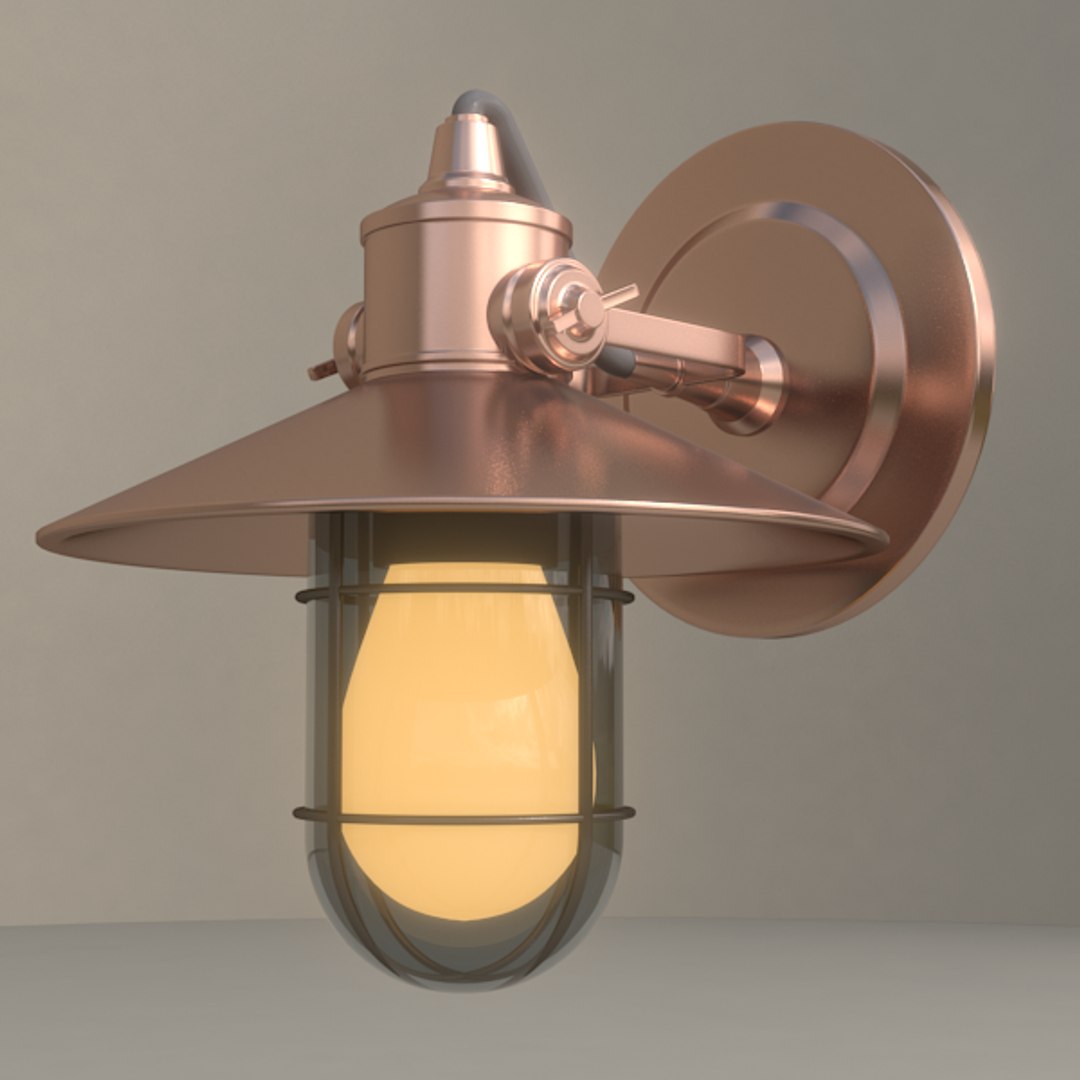 3d model industrial light