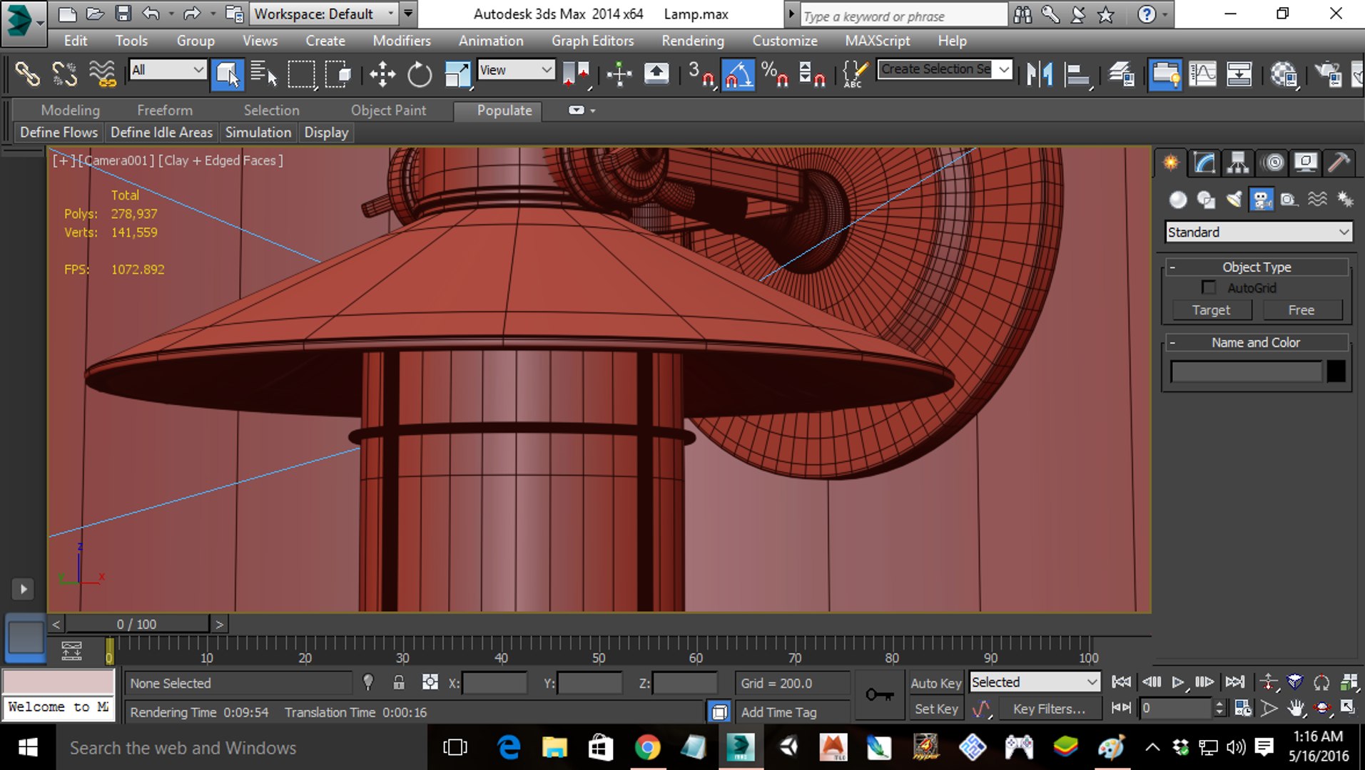 3d model industrial light