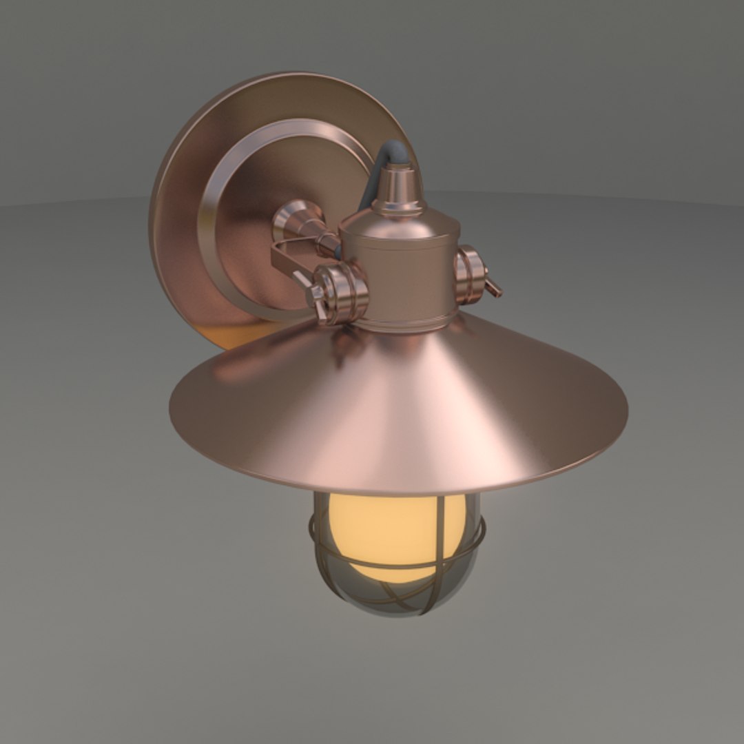 3d model industrial light
