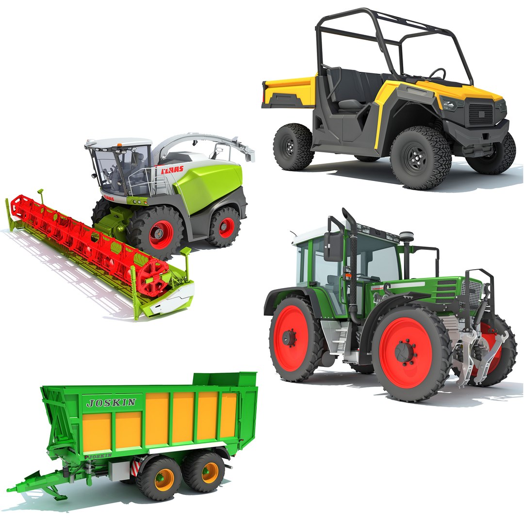 Farm Equipment Collection 3D Model - TurboSquid 1866977