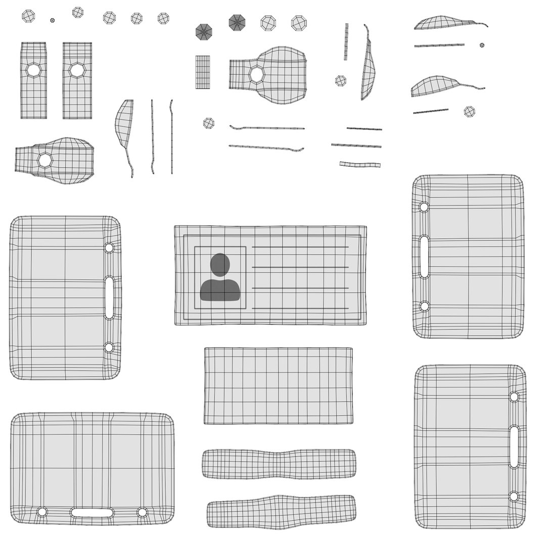 3D Model Name Badges Set 1 - TurboSquid 1718477