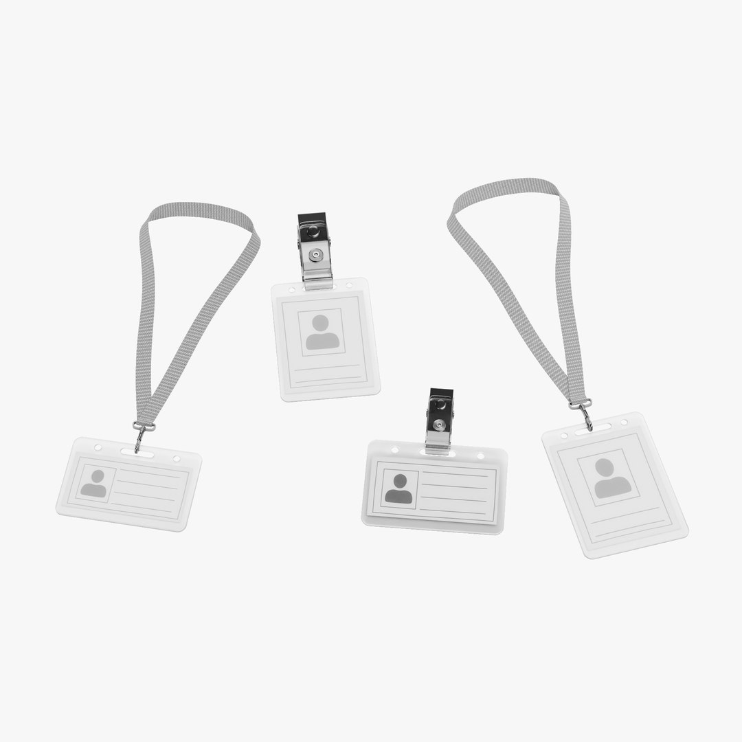 3D Model Name Badges Set 1 - TurboSquid 1718477