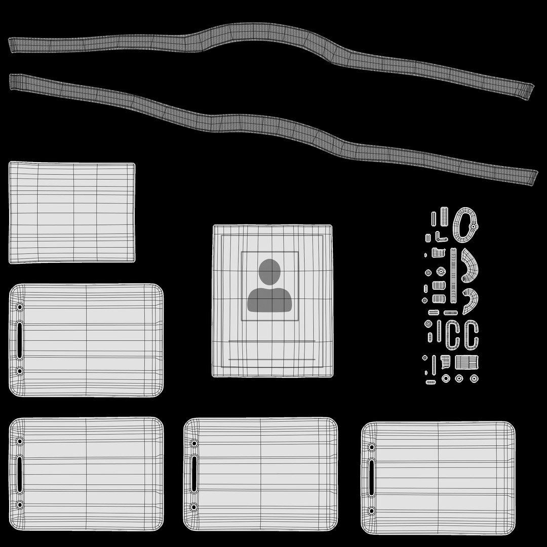 3D Model Name Badges Set 1 - TurboSquid 1718477