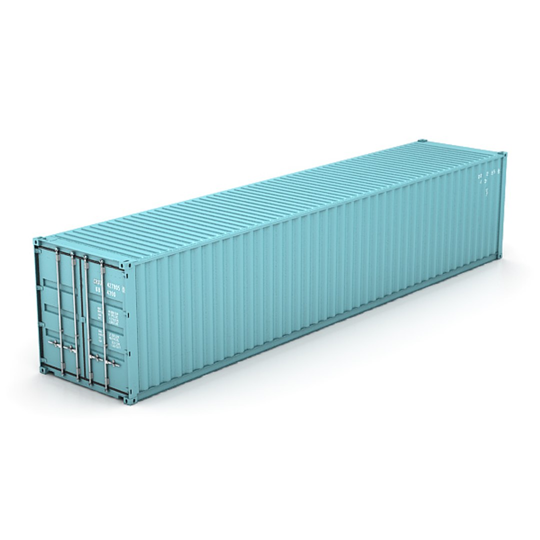3d model iso container 12m 40ft