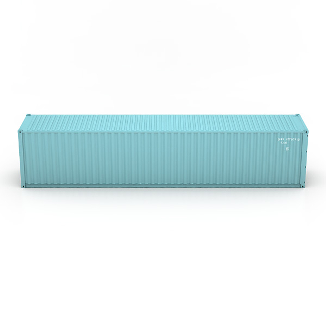 3d model iso container 12m 40ft