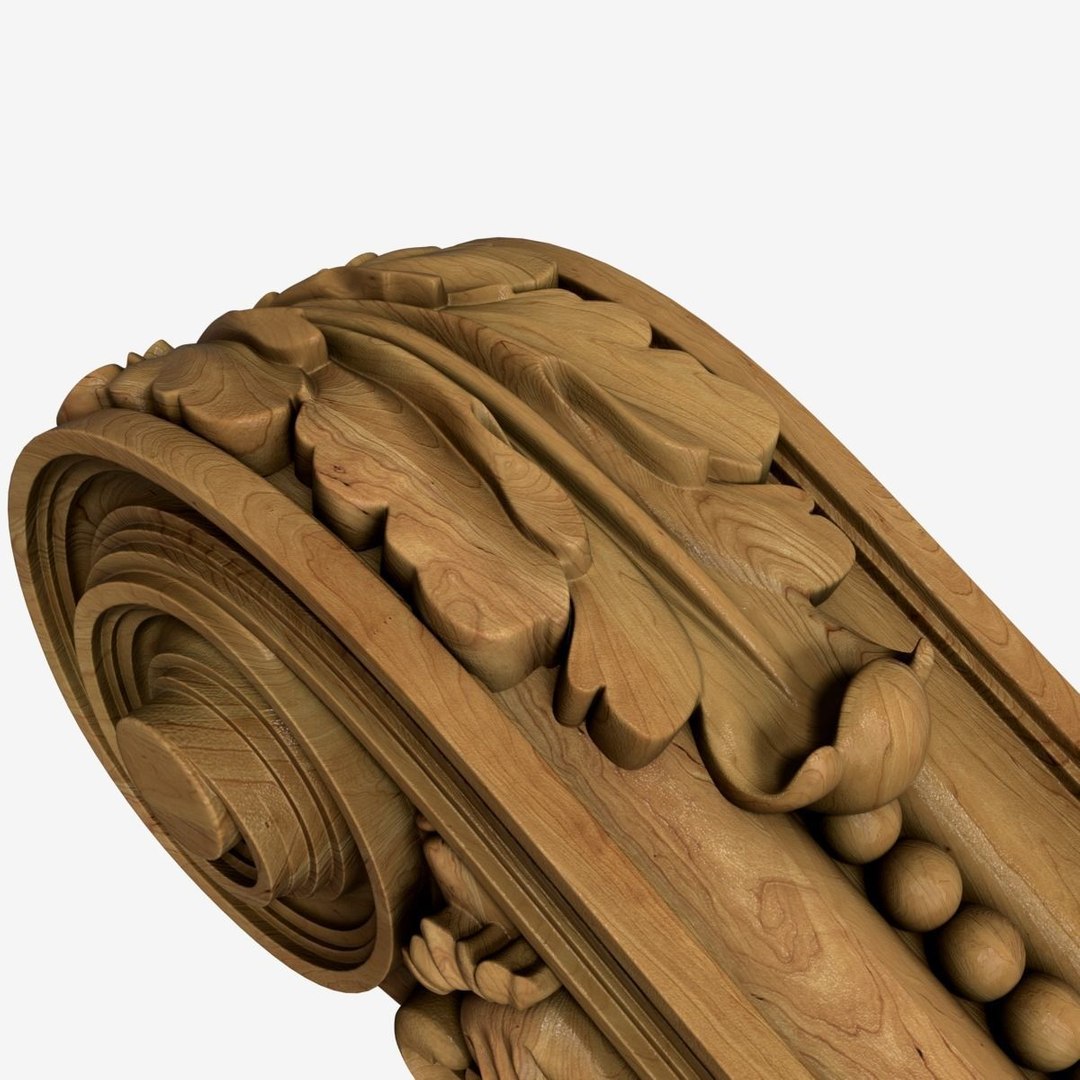 Wood corbel decoration 3D model - TurboSquid 1418239