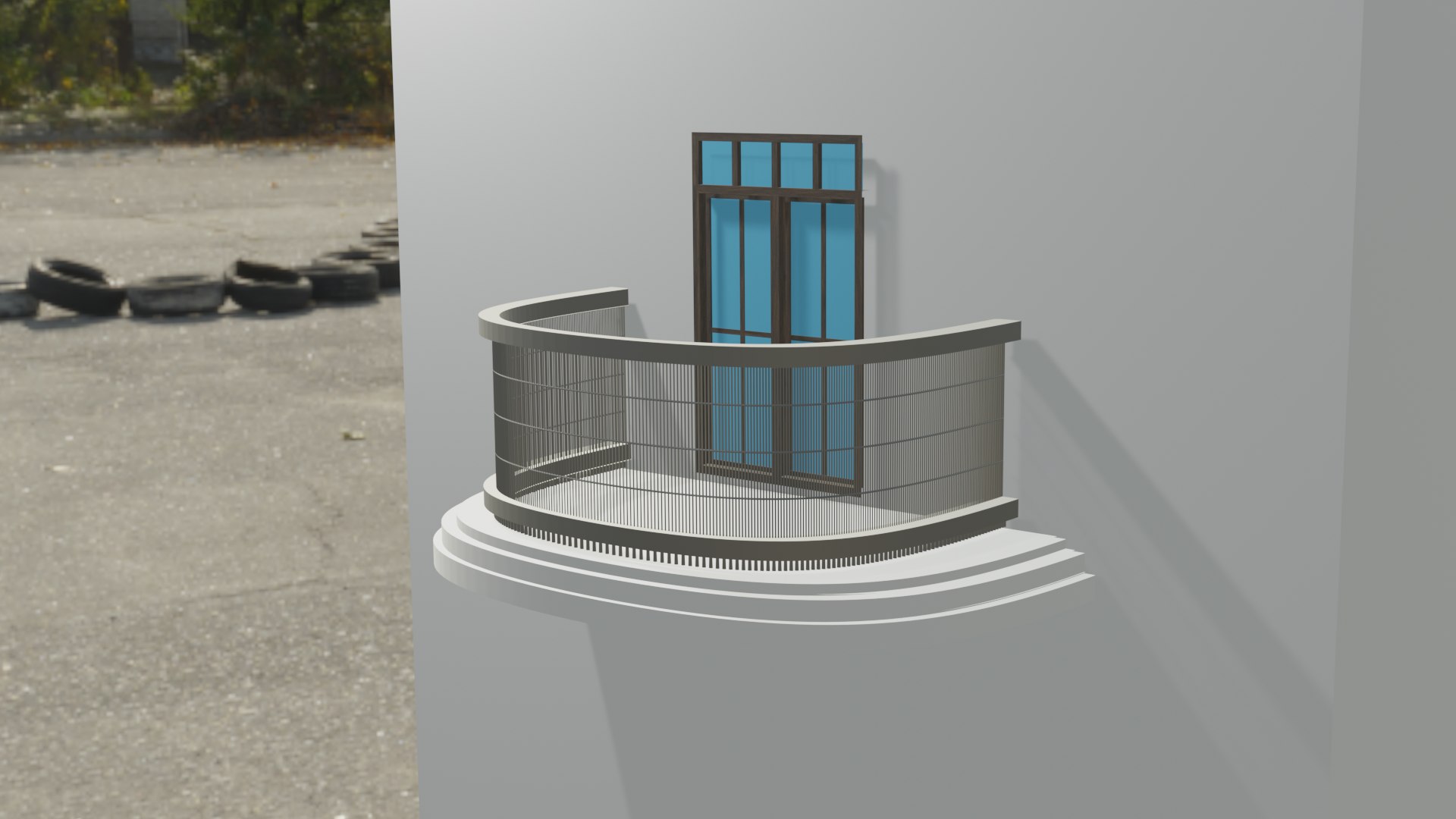 Balcony 3D Model - TurboSquid 2032711