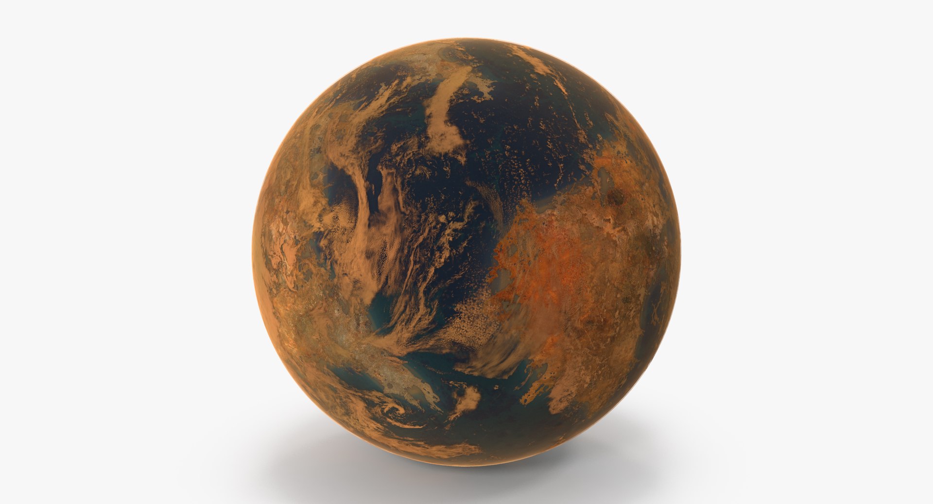 Alien Planet 01 3d Model