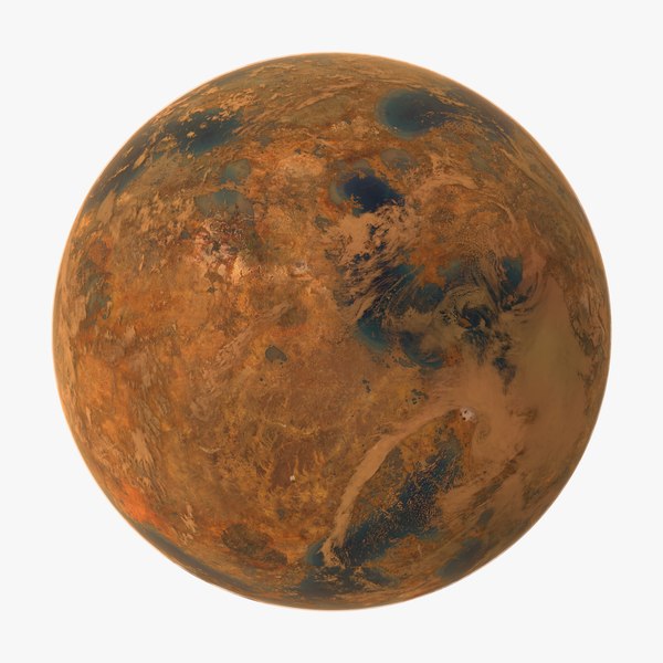 3d model pluto planet space