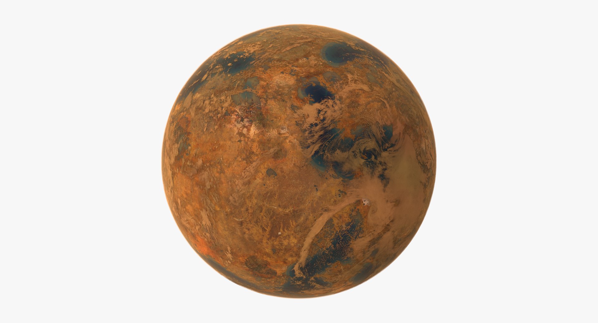 Alien Planet 01 3d Model