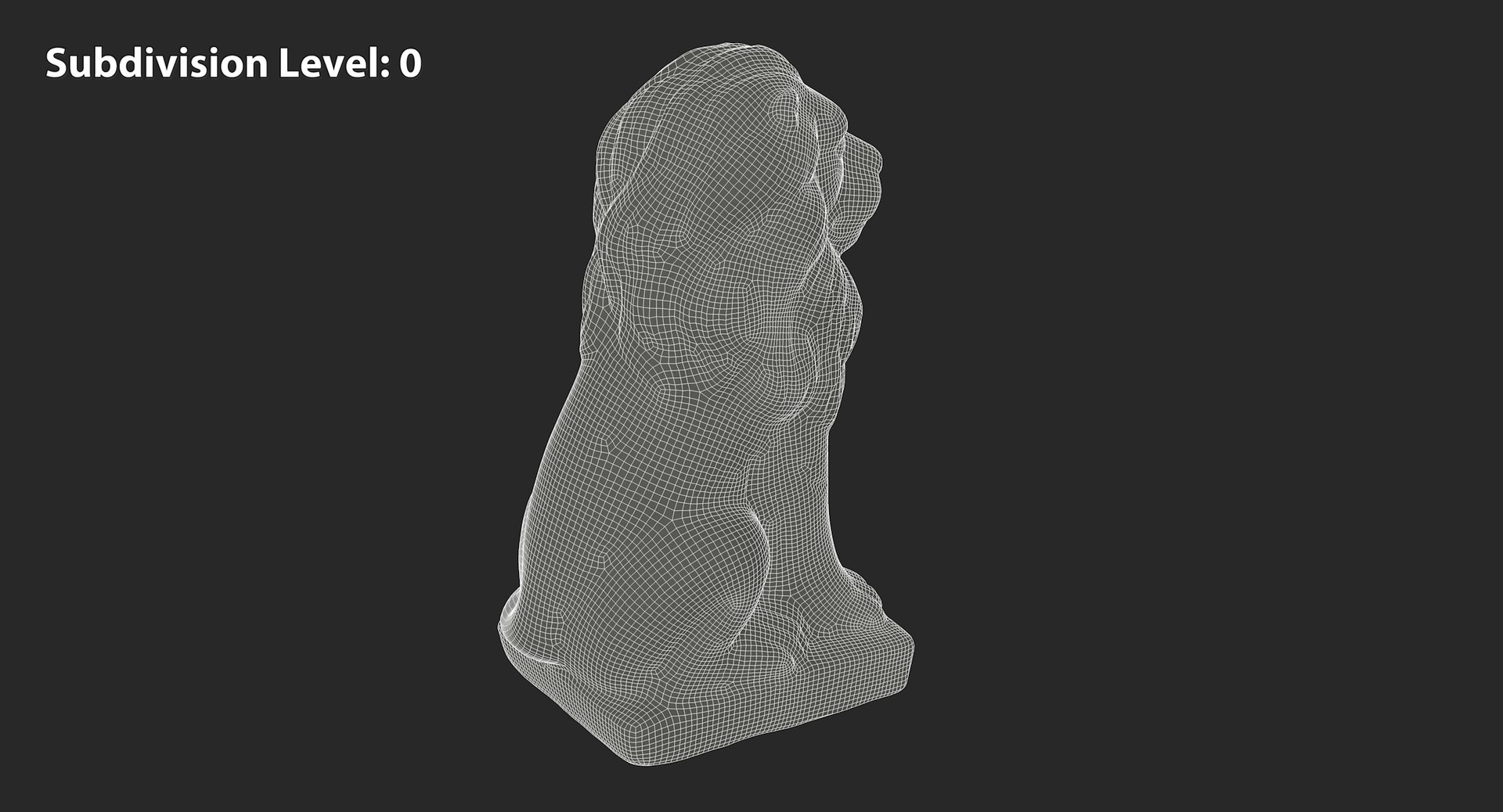 3d Model Of Lion Statue