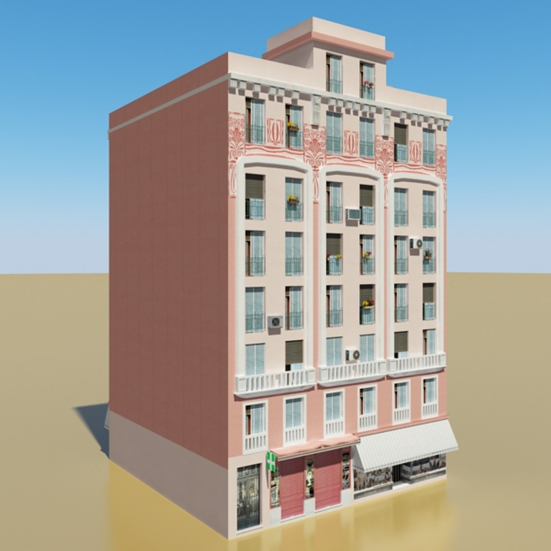 3d Photorealistic Building 20 Model