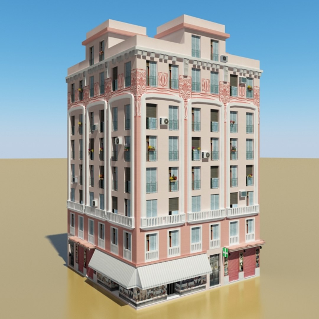 3d Photorealistic Building 20 Model