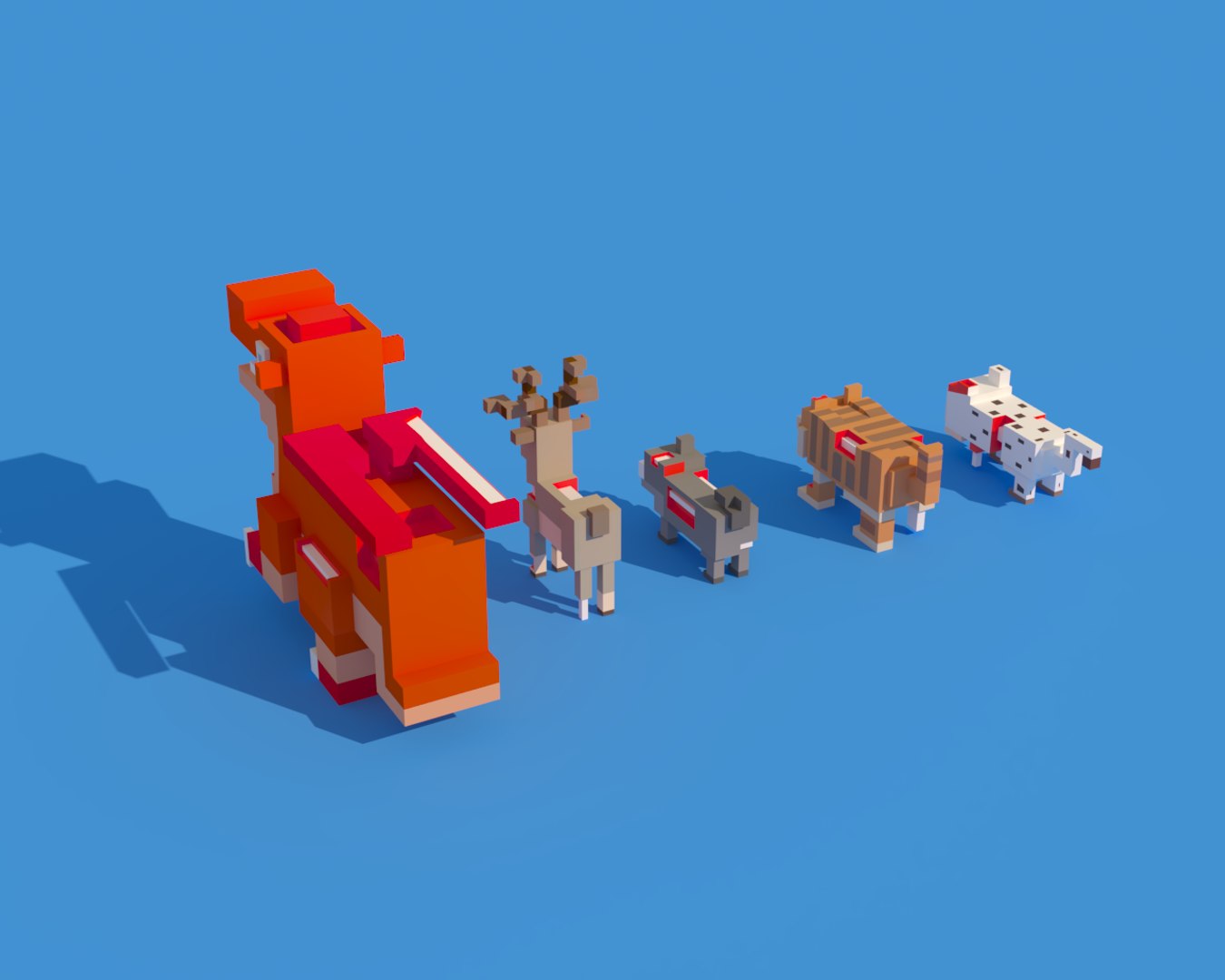 3D Zombie Animals Crossy Road - TurboSquid 1301643