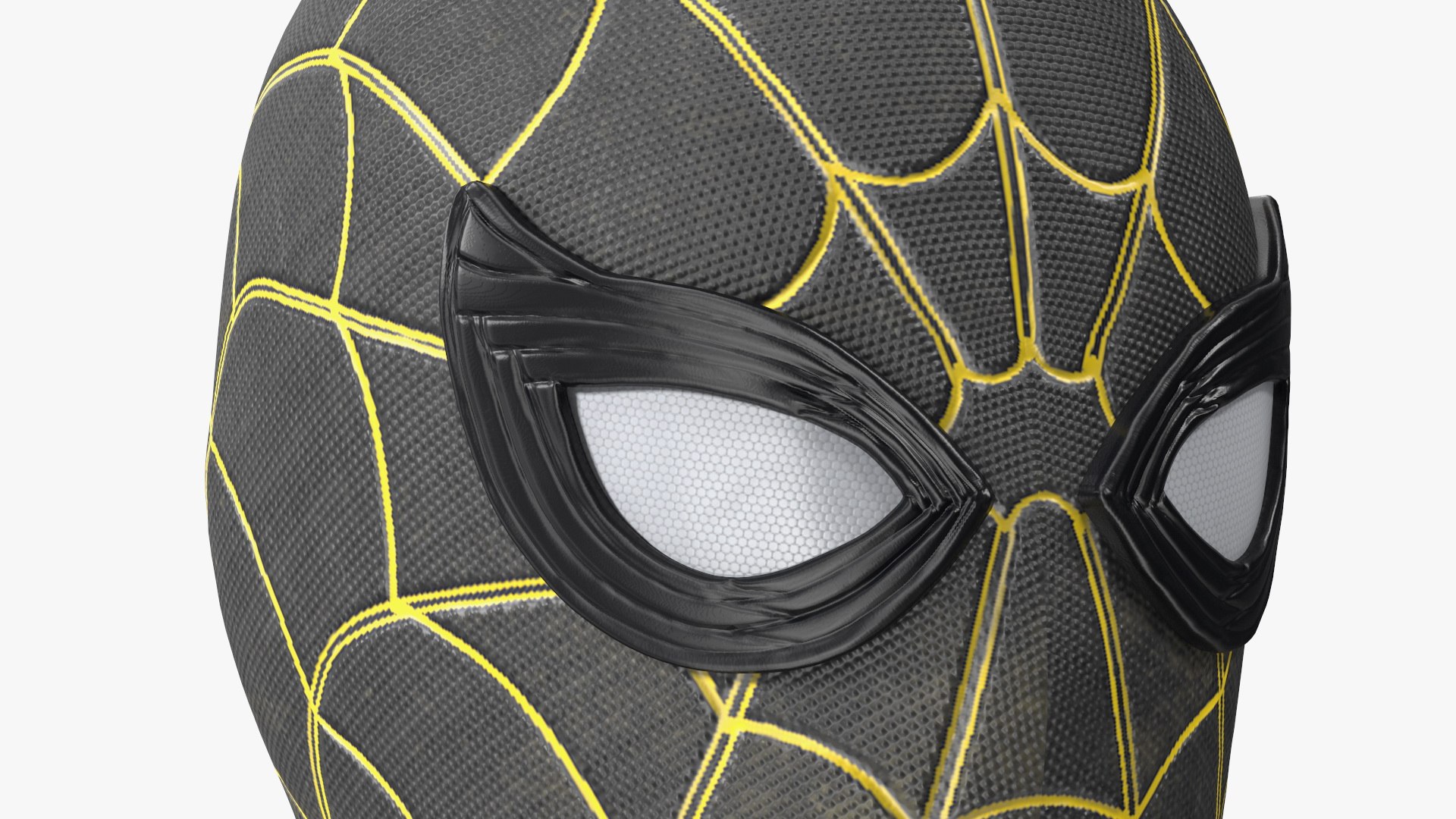 3D Spiderman Black Suit Helmet Model - TurboSquid 2092538