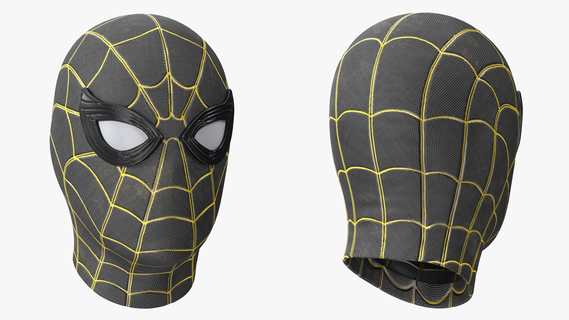 3D Spiderman Black Suit Helmet Model - TurboSquid 2092538