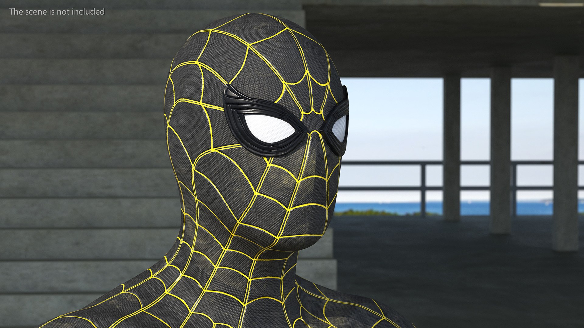 3D Spiderman Black Suit Helmet Model - TurboSquid 2092538