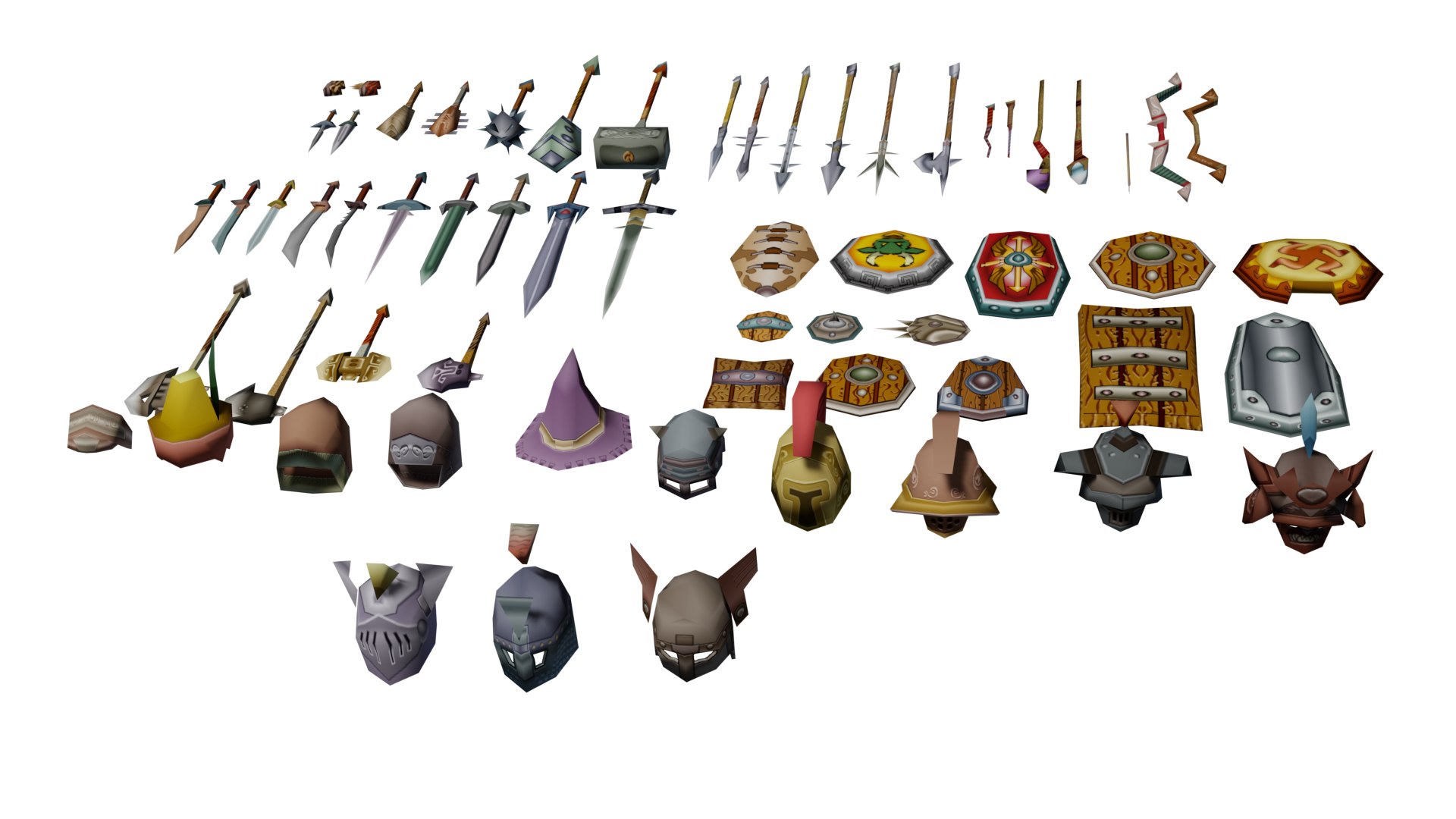 3D Low Poly Minimal - Adventurer's Gear - Set Model - TurboSquid 1714562