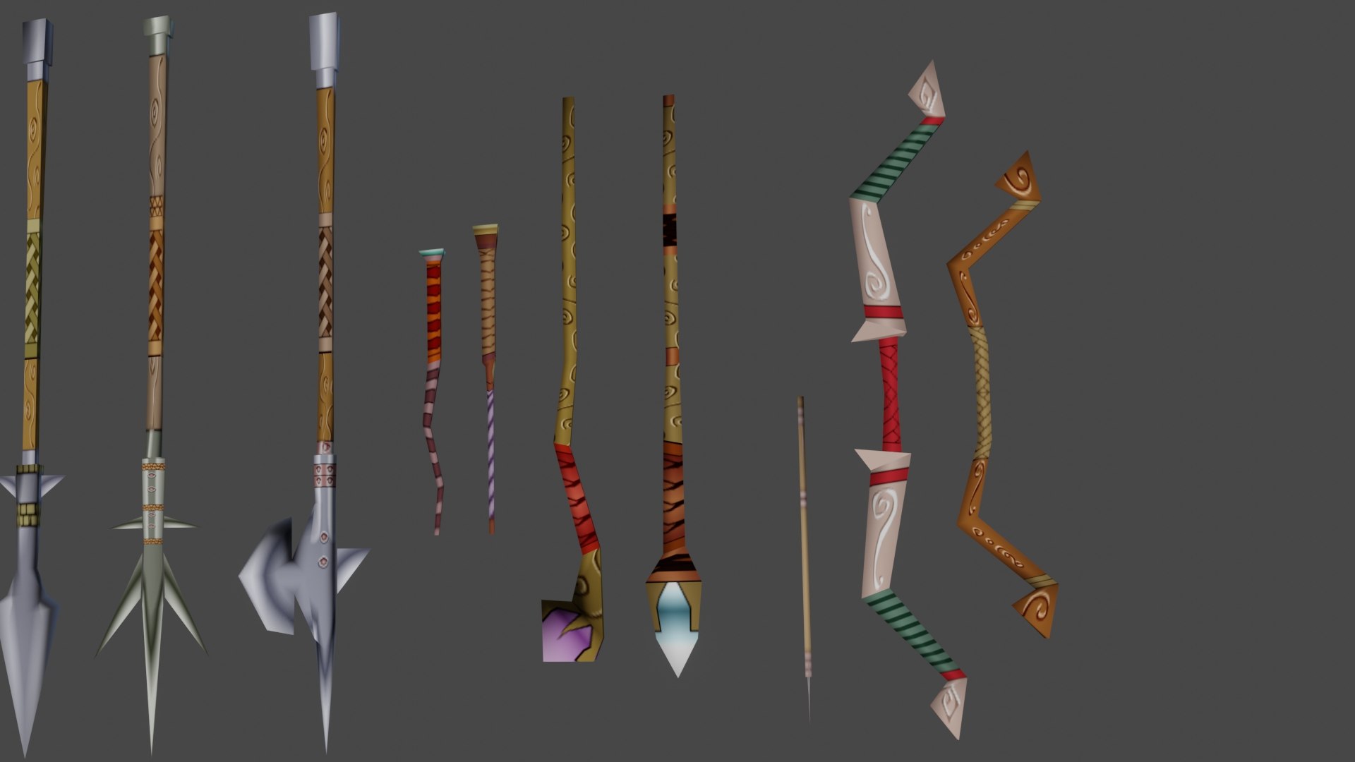 3D Low Poly Minimal - Adventurer's Gear - Set Model - TurboSquid 1714562