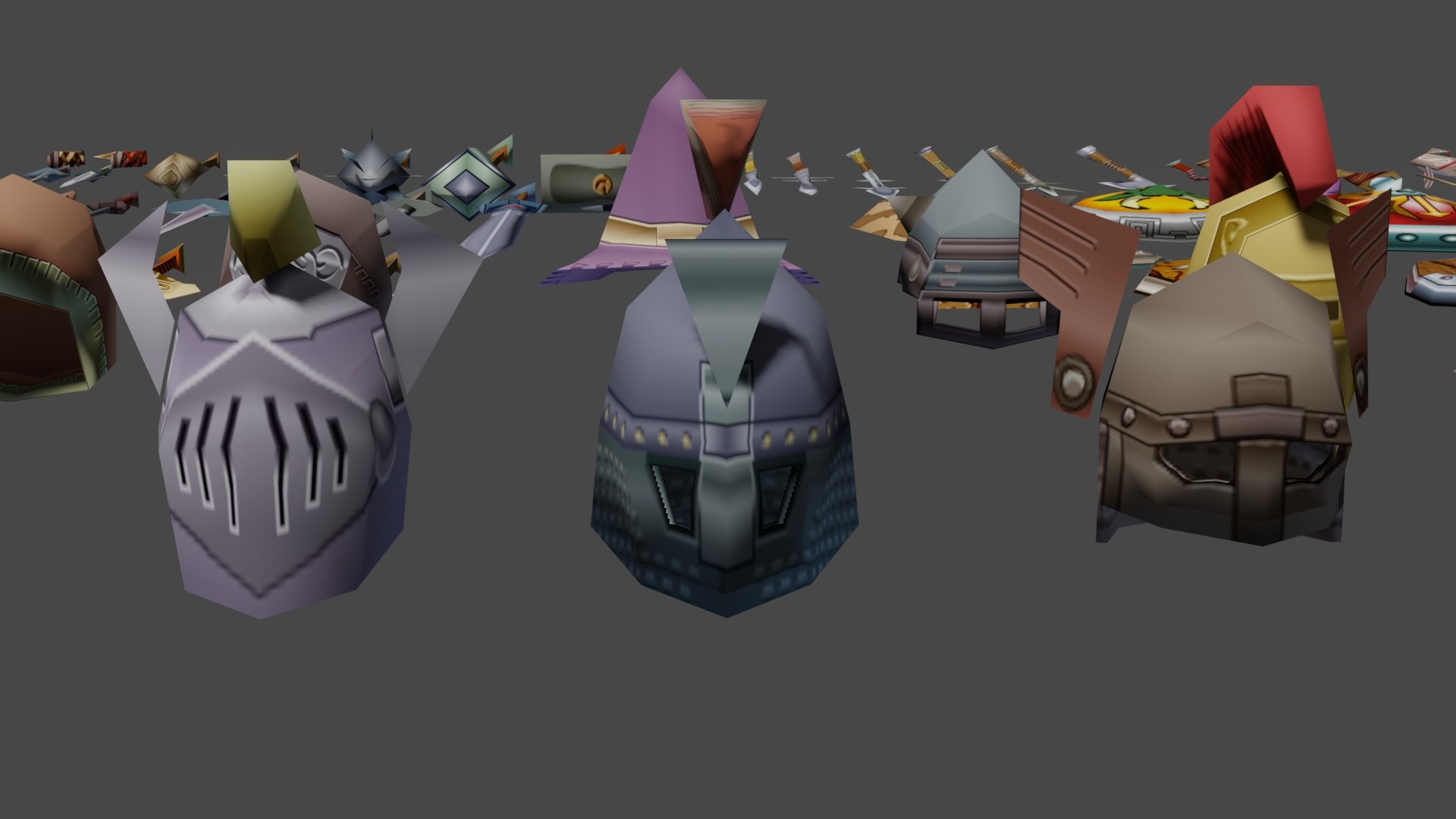 3D Low Poly Minimal - Adventurer's Gear - Set Model - TurboSquid 1714562