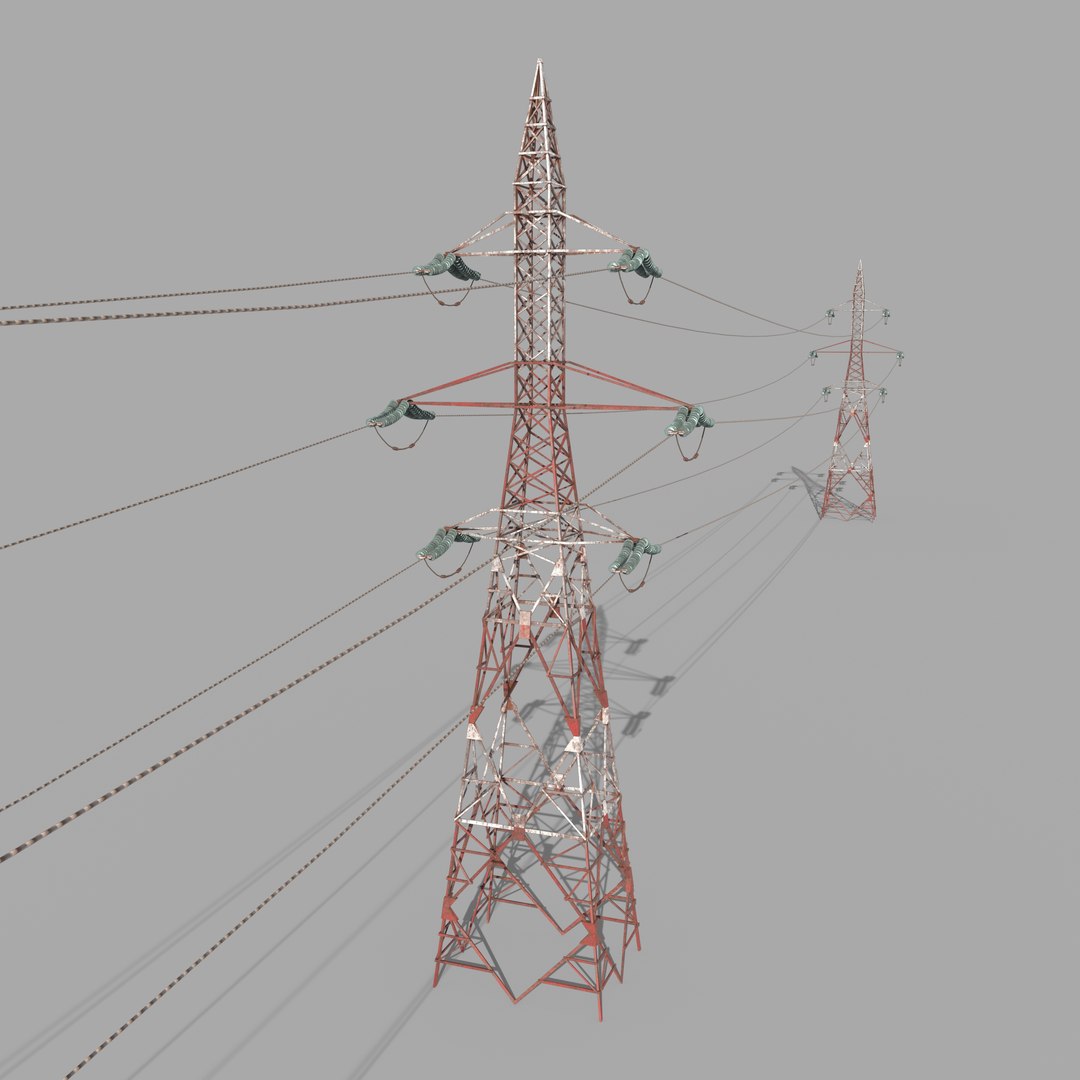 Electricity Poles Model - TurboSquid 1476184