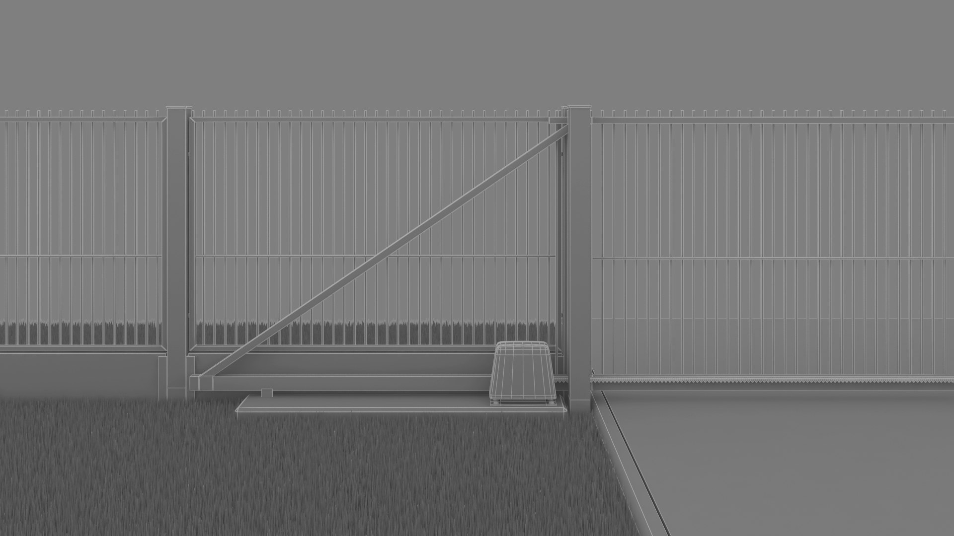 3D Sliding Gate Model - TurboSquid 2067710