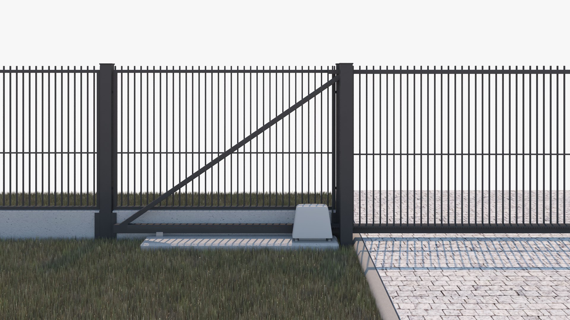 3D Sliding Gate Model - TurboSquid 2067710