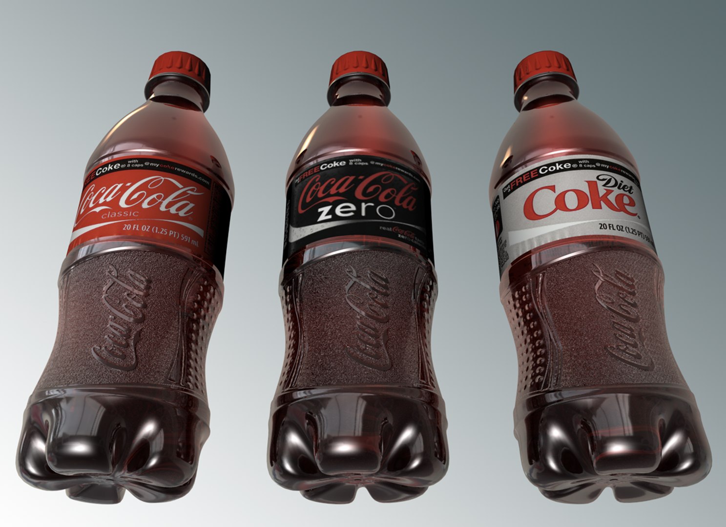 Coke Bottle 3d Model