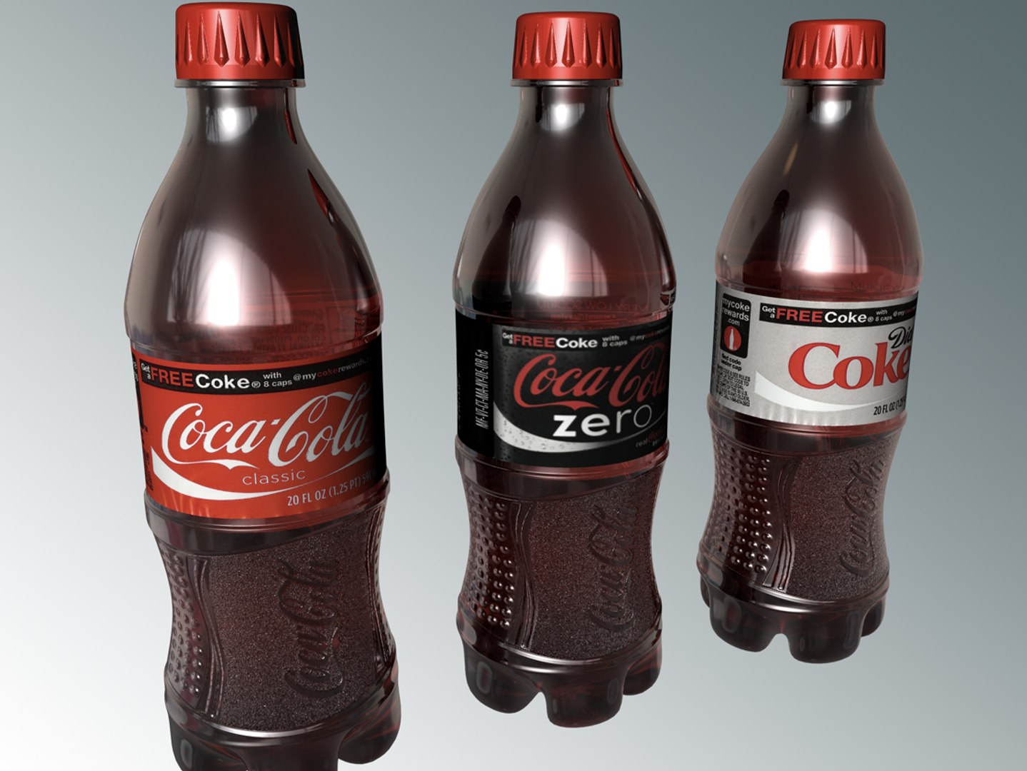 Coke Bottle 3d Model