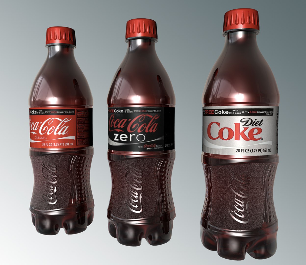Coke Bottle 3d Model