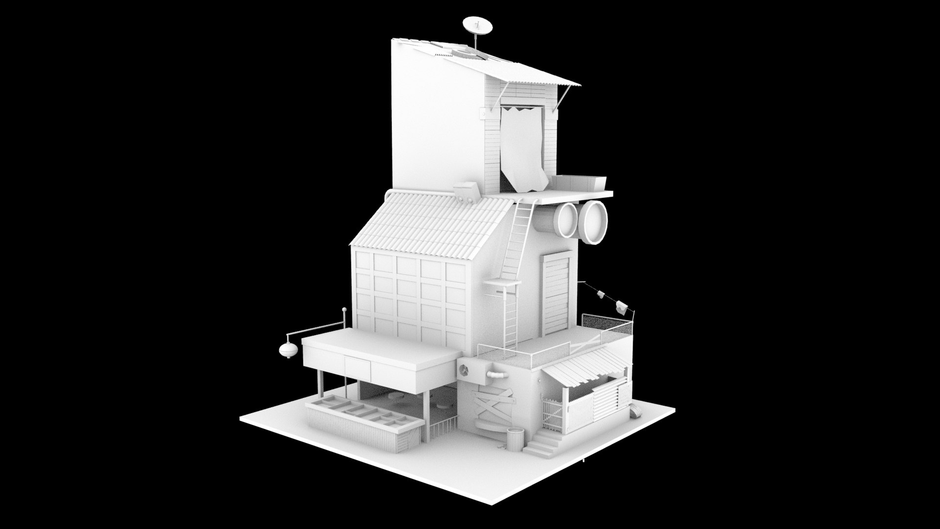 3D Model Old Bistro - TurboSquid 1583589