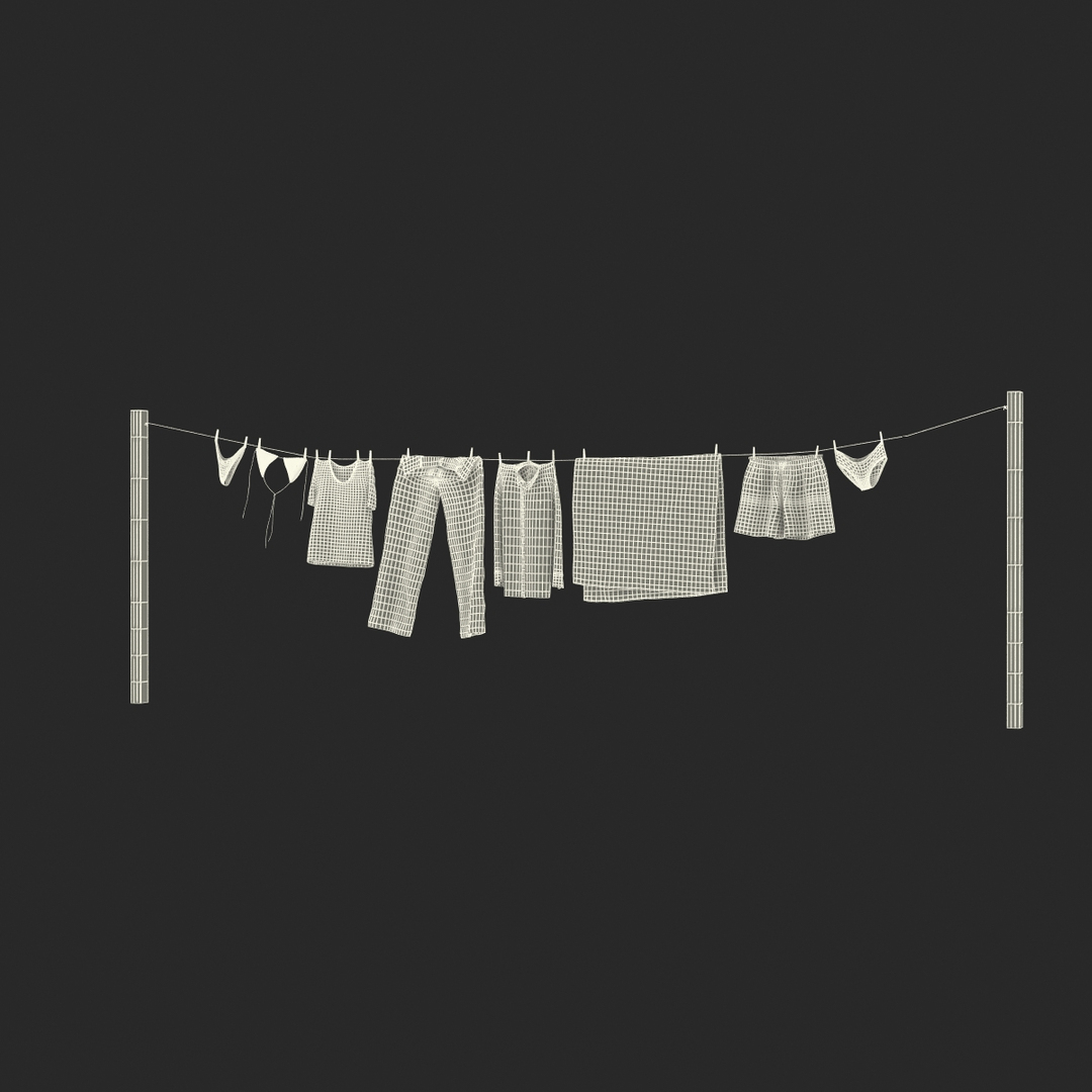 Laundry Drying 3D Model - TurboSquid 1512436
