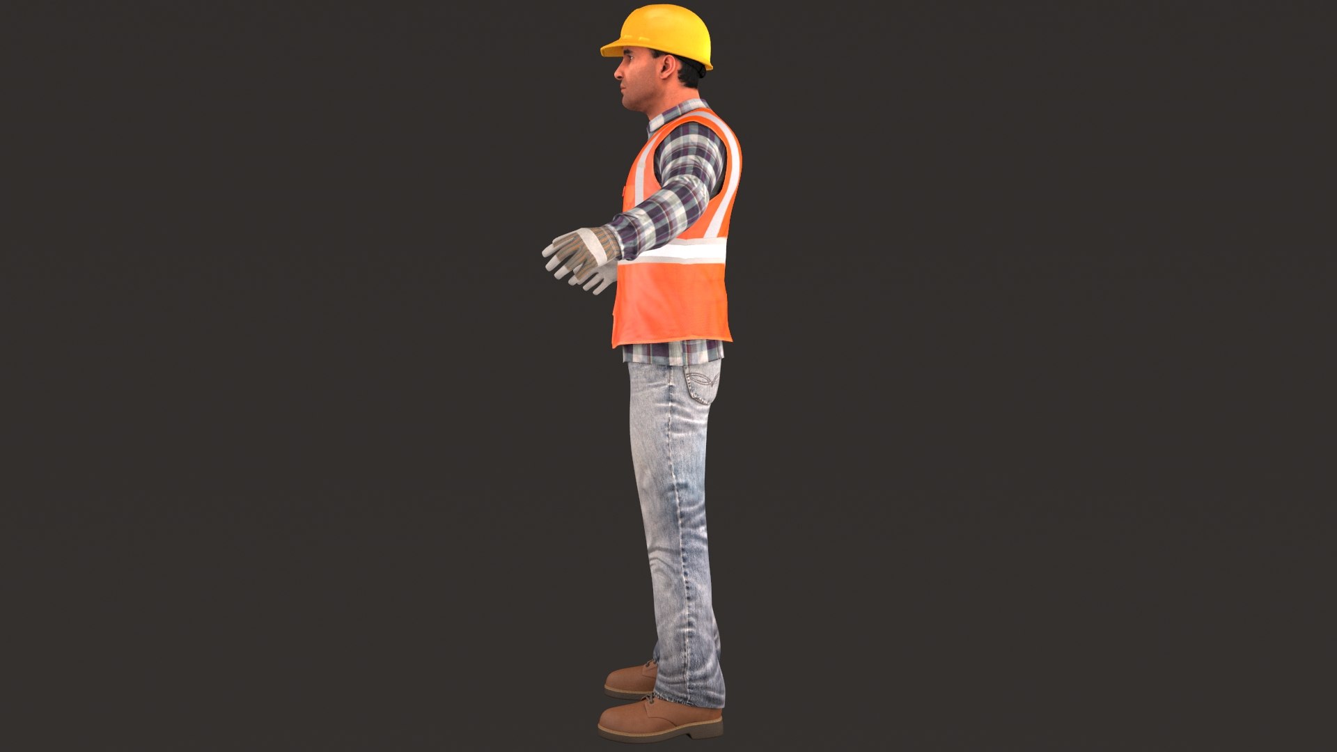 3D Construction Worker V2 Standard - TurboSquid 1528623