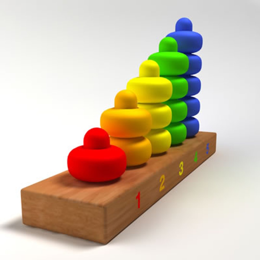 Colorful Toys 3d Model