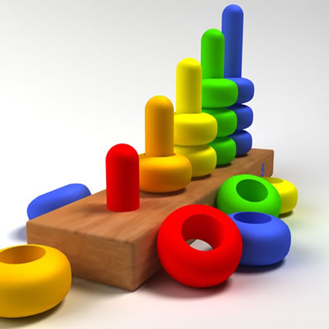 Colorful Toys 3d Model