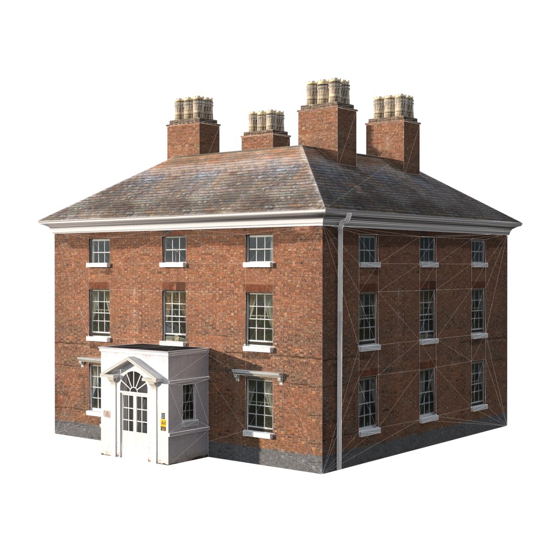 Brick Building 3D Model - TurboSquid 1573780