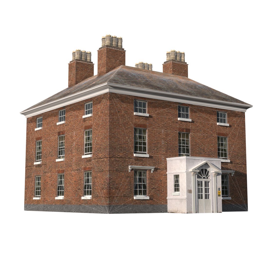 Brick Building 3D Model - TurboSquid 1573780