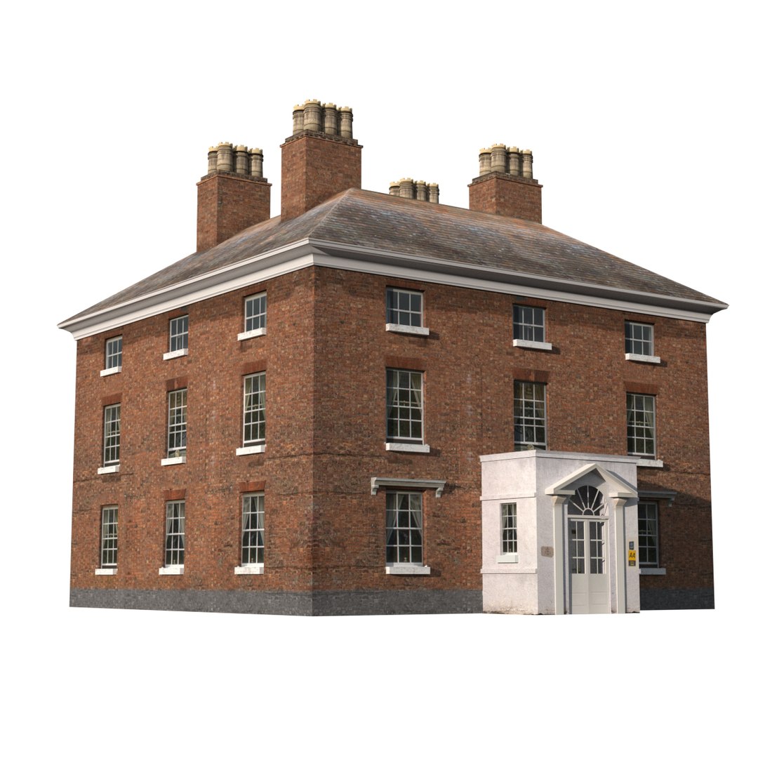 Brick Building 3D Model - TurboSquid 1573780