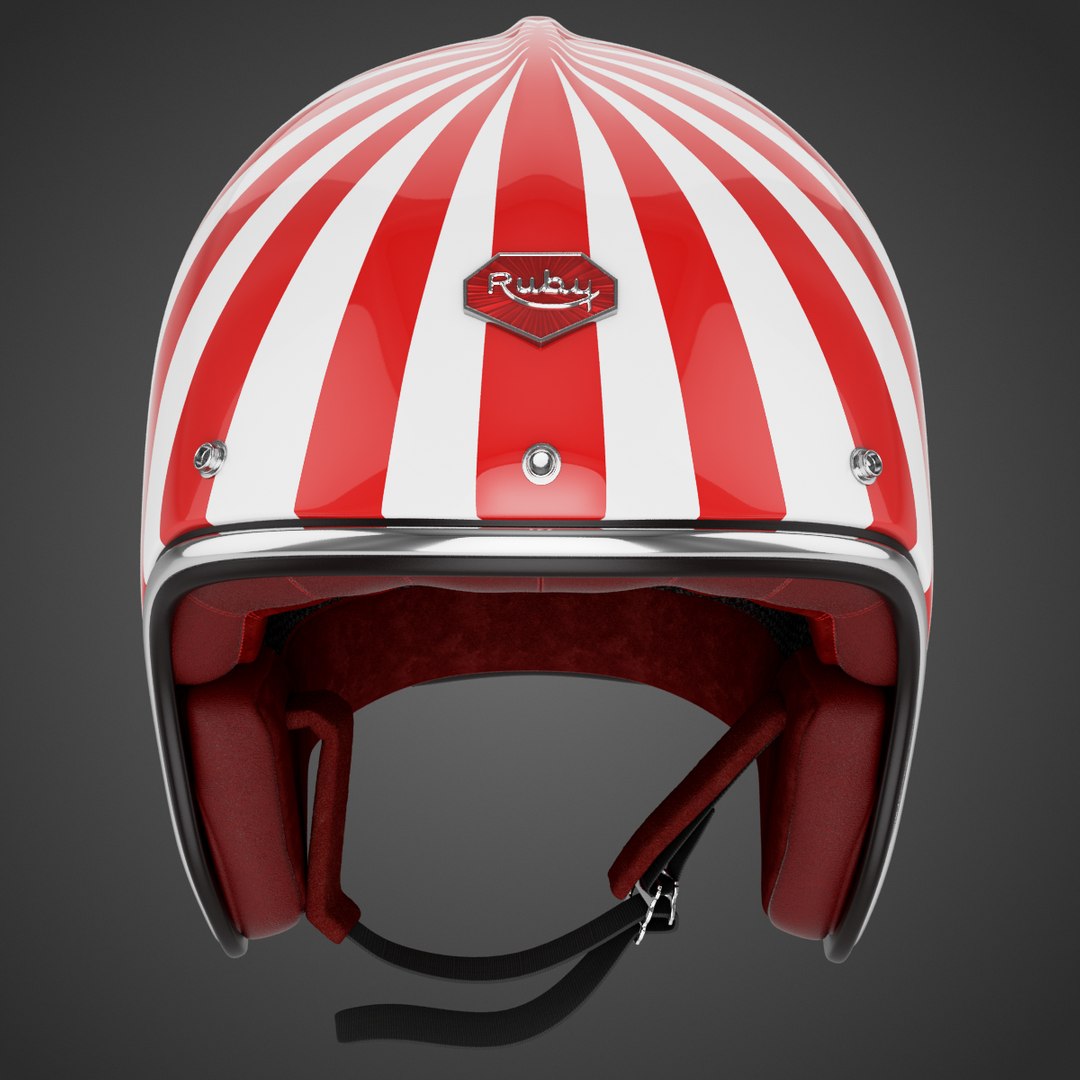 motorcycles helmet ruby 3d model