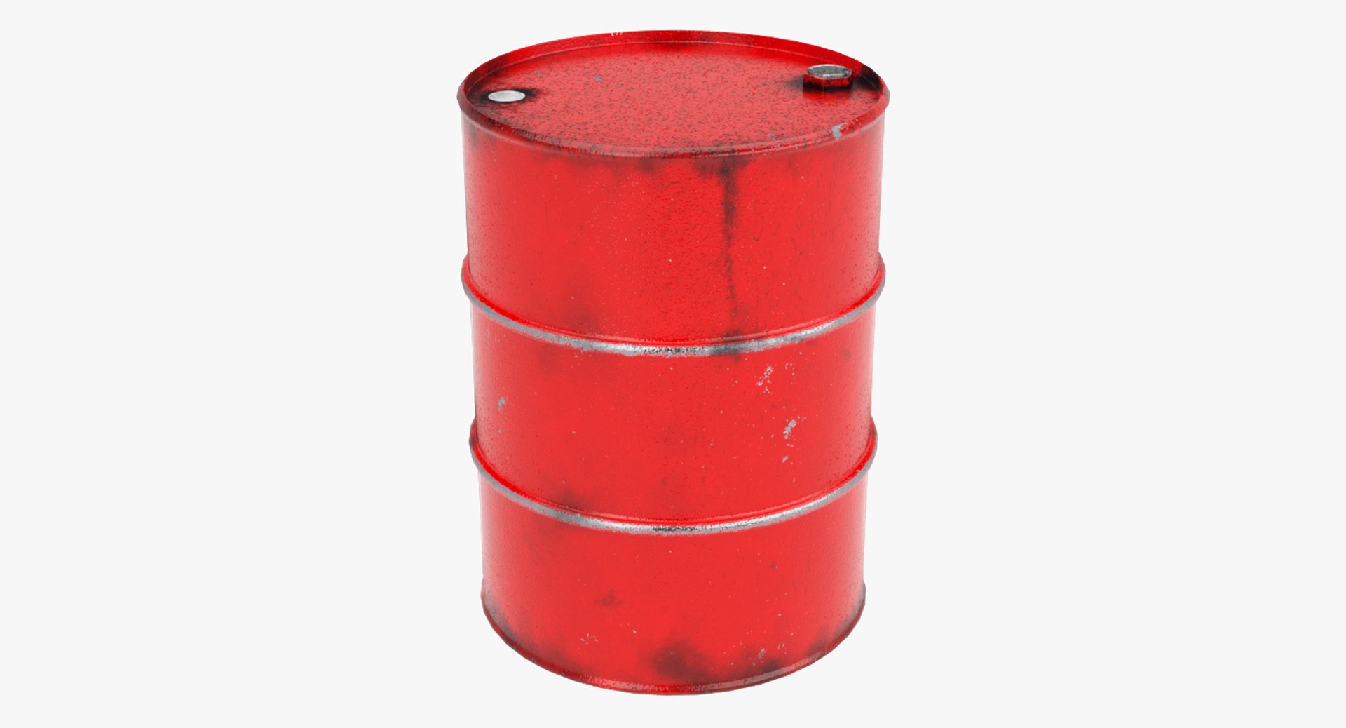 3D Model Red Oil Barrel - TurboSquid 1361582