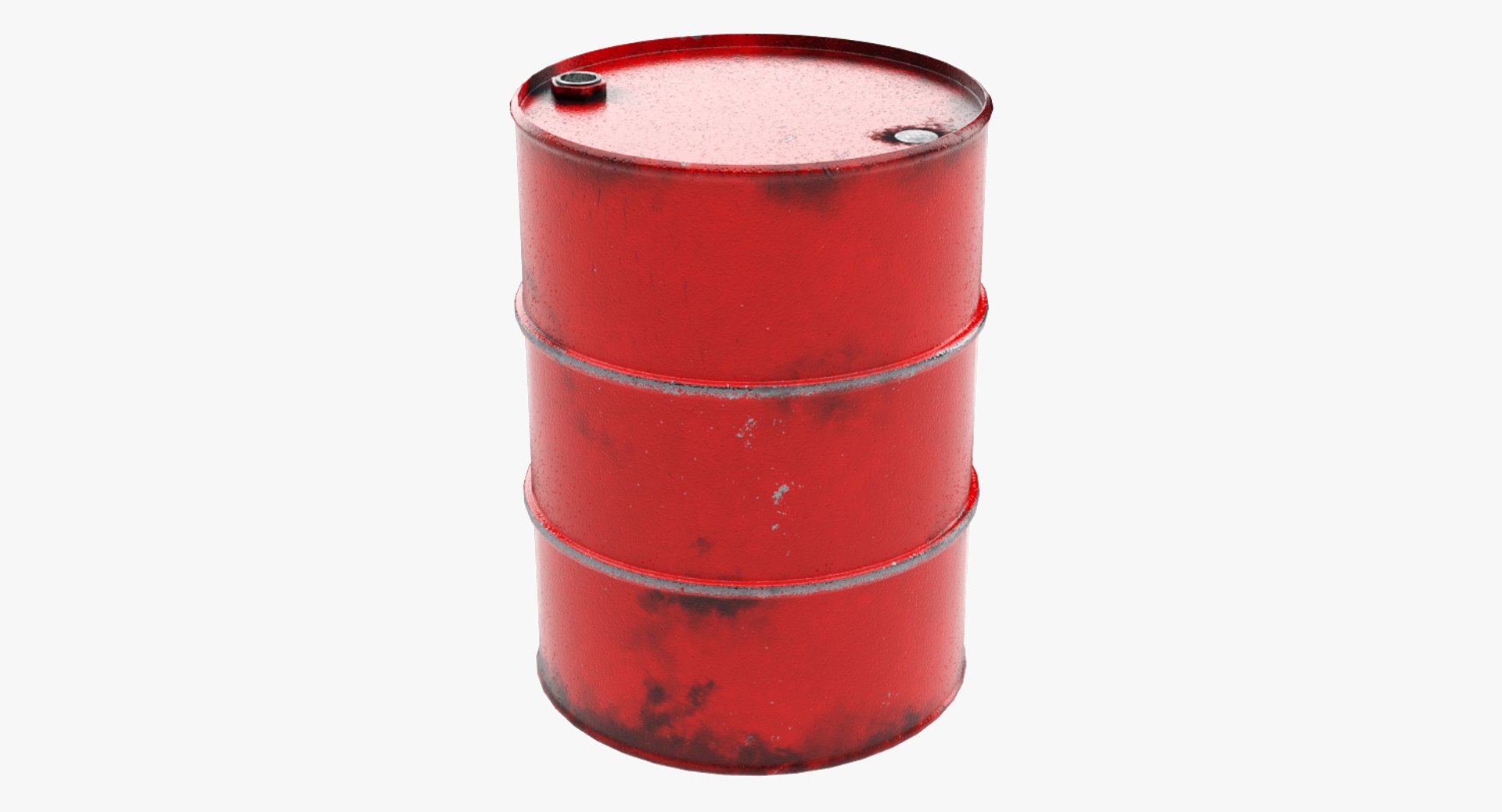 3D model red oil barrel - TurboSquid 1361582