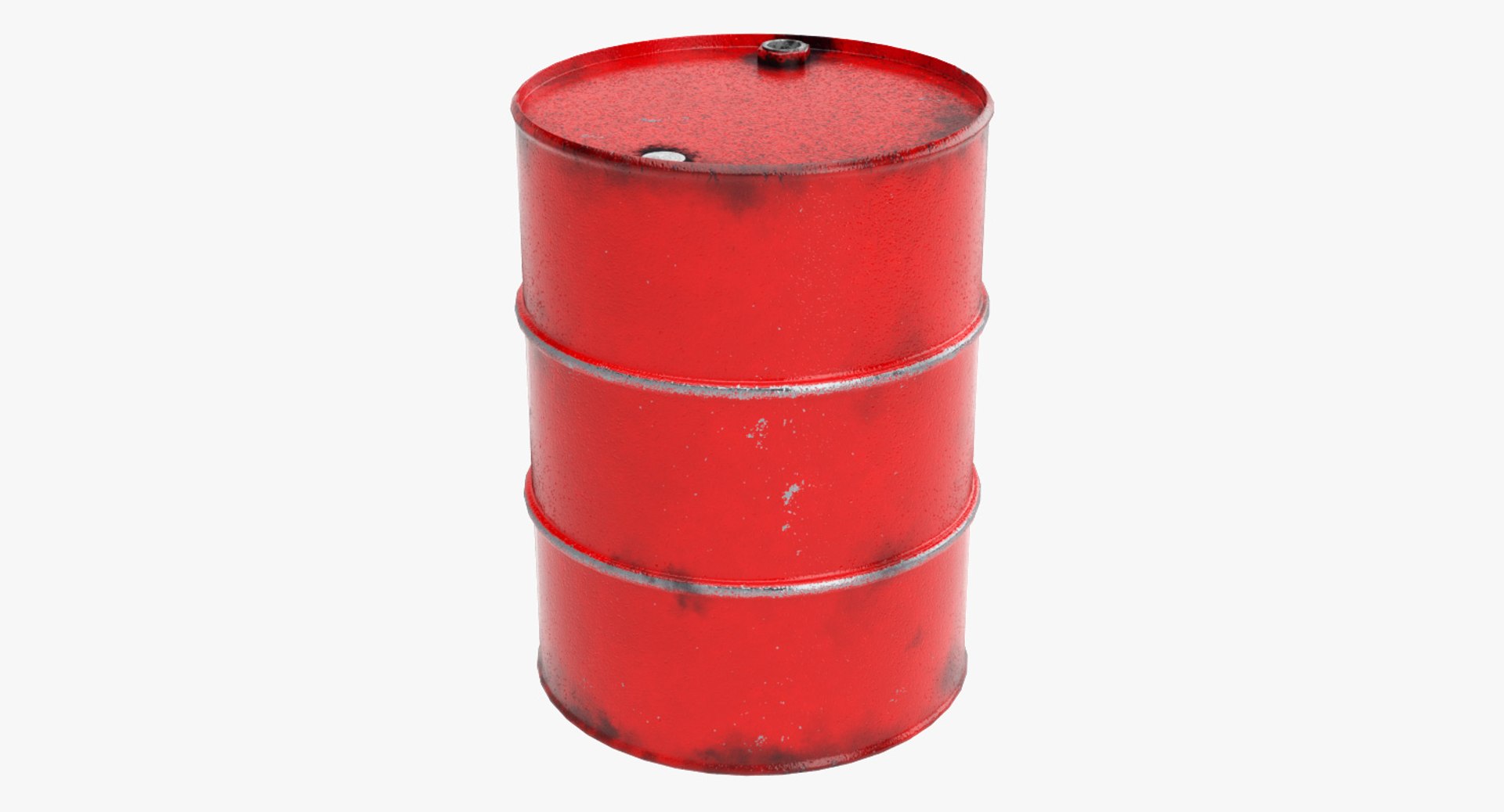 3D model red oil barrel - TurboSquid 1361582