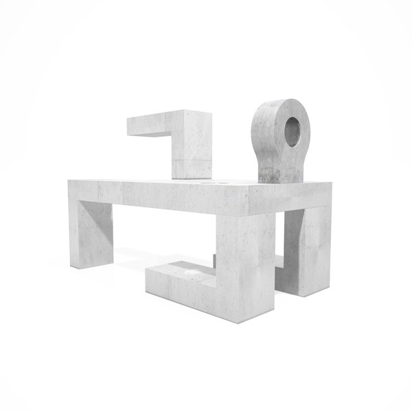 human bench 3d model