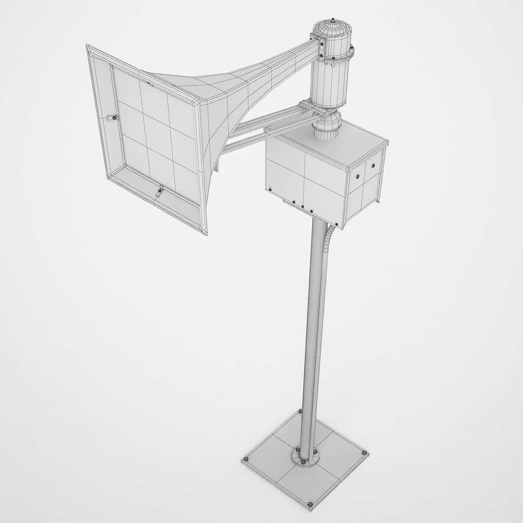 3D Emergency Tornado Siren Model - TurboSquid 1433269
