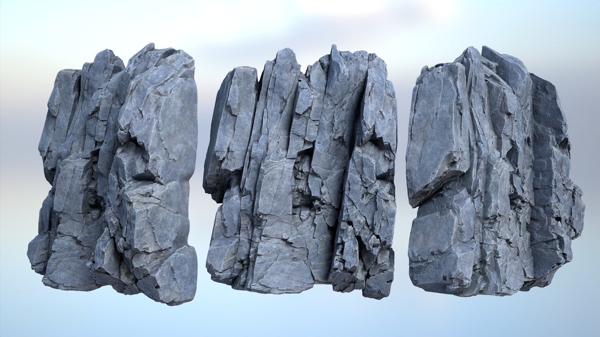 6 Modular Cliff Faces - 240909 3D Model - TurboSquid 2279204